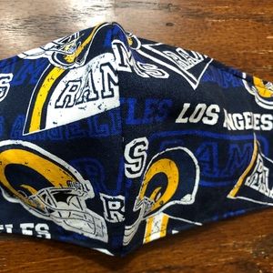 Custom Made | Accessories | Adult La Rams Unisex Shaped Mask Washable ...